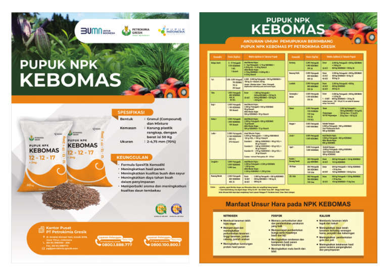 Brosur NPK Kebomas 12-12-17+2Mg | PDF