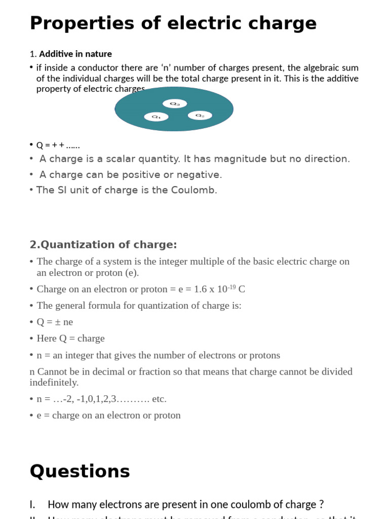 Properties of Electric Charge Explained | PDF