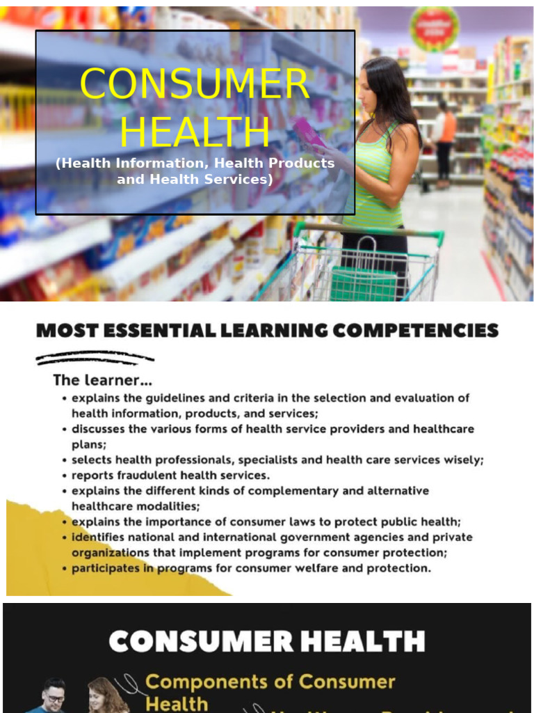 q1 Health10 Consumer Health | PDF