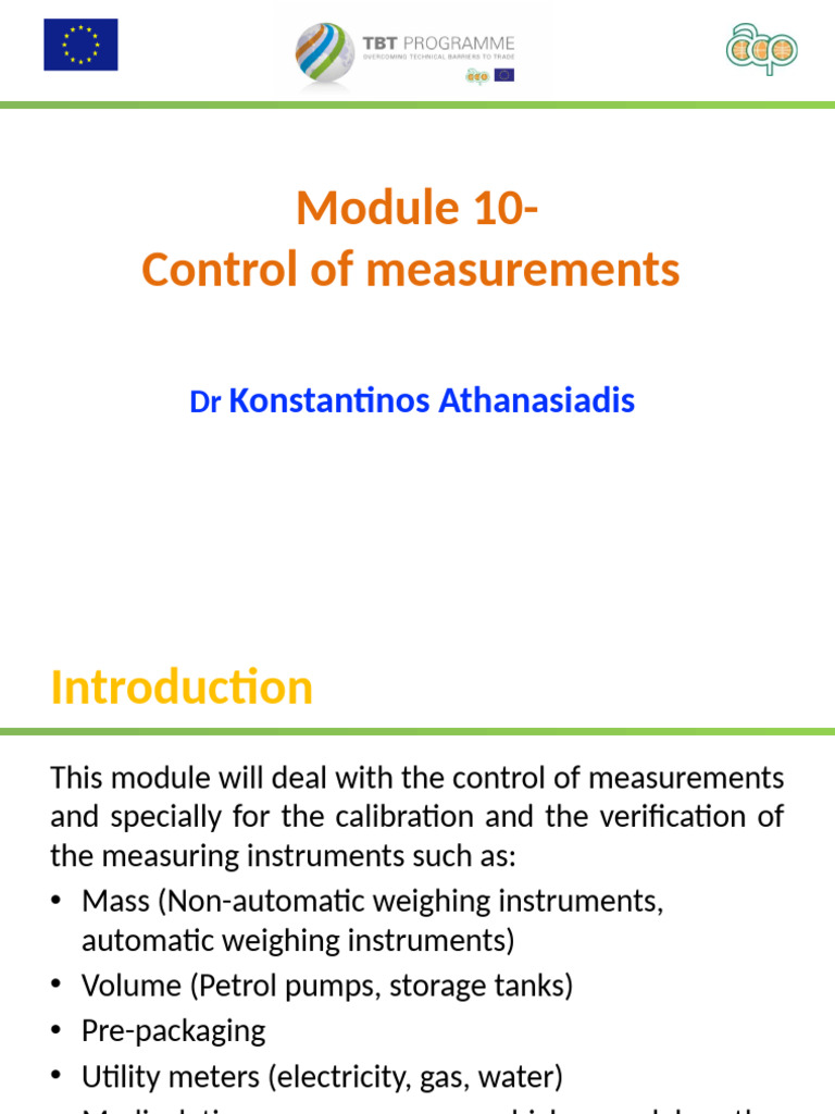 03 - Module 10-Verification, Inspections | PDF | Calibration | Uncertainty