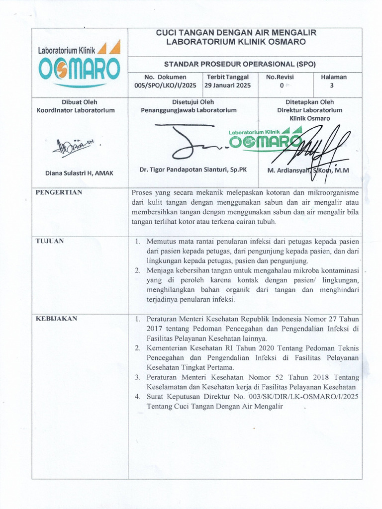 SKP 3 Ep 1 Spo Cuci Tangan Dengan Air Mengalir | PDF