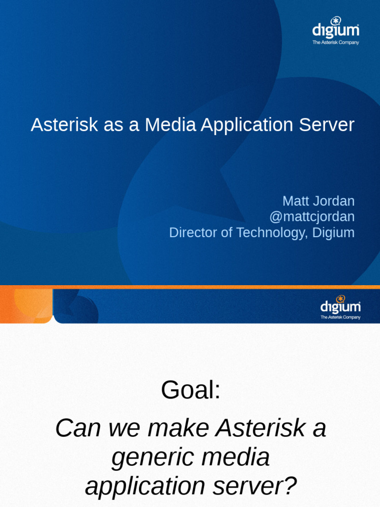Asterisk as a Generic Media Server | PDF | Computing | Computer Networking