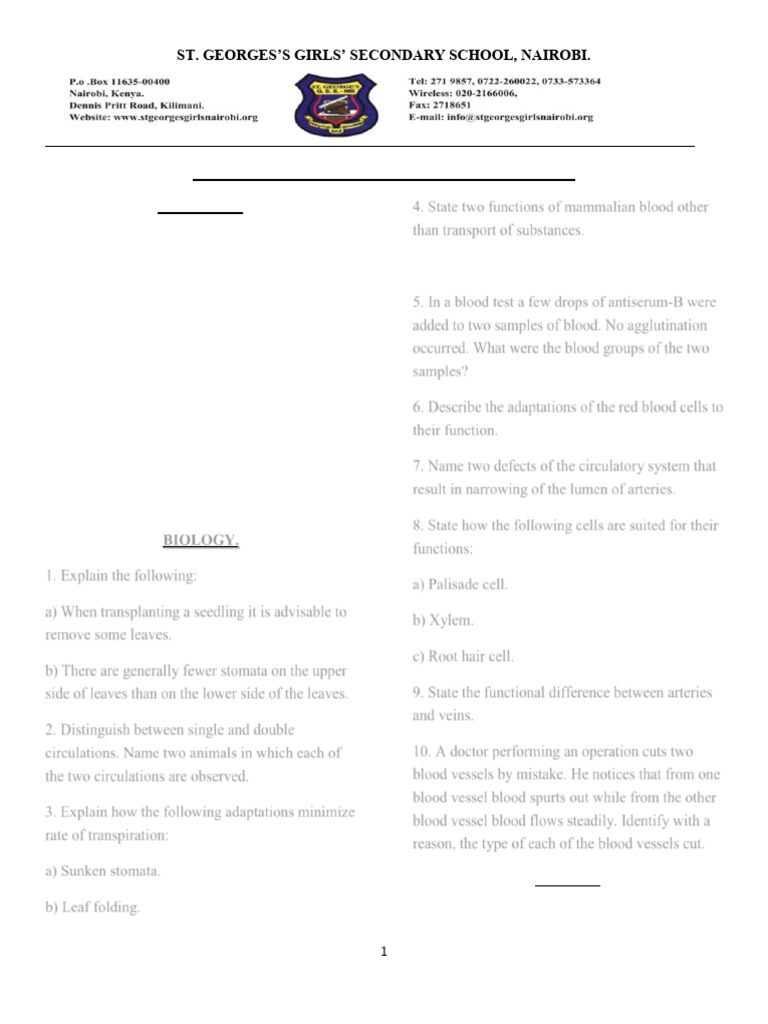 Form 2 April April Holiday Assignment | PDF | Chemical Compounds | Chemical Elements