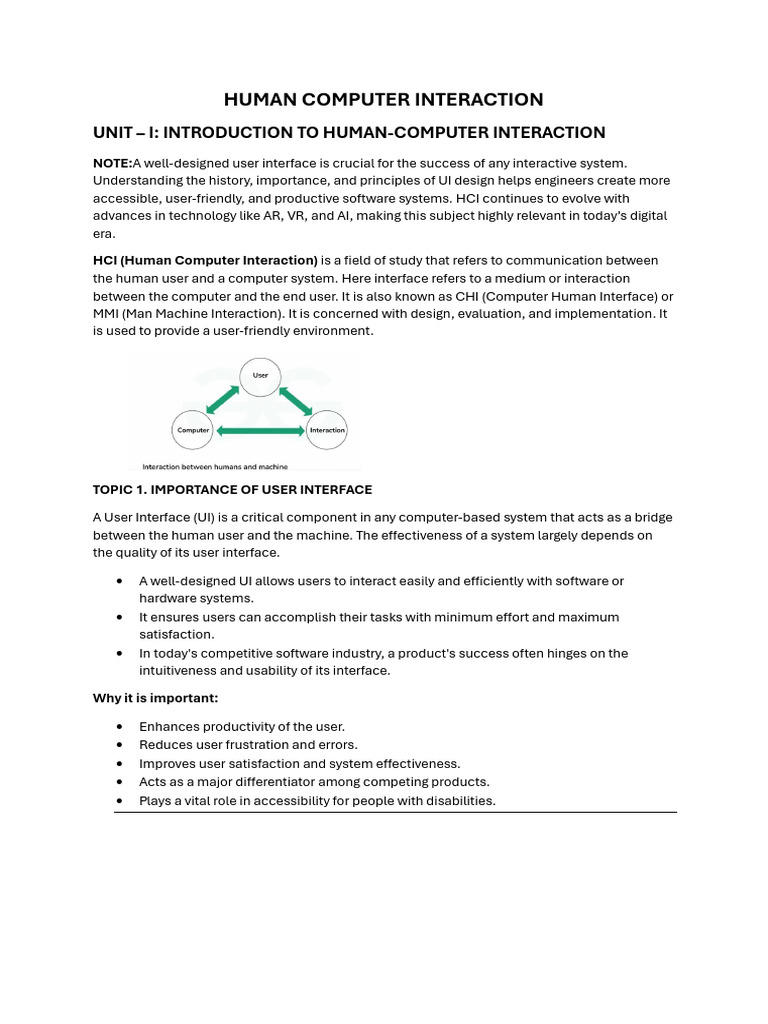 Human Computer Interaction Unit 2 JNTUH | PDF | Graphical User Interfaces | Human–Computer ...