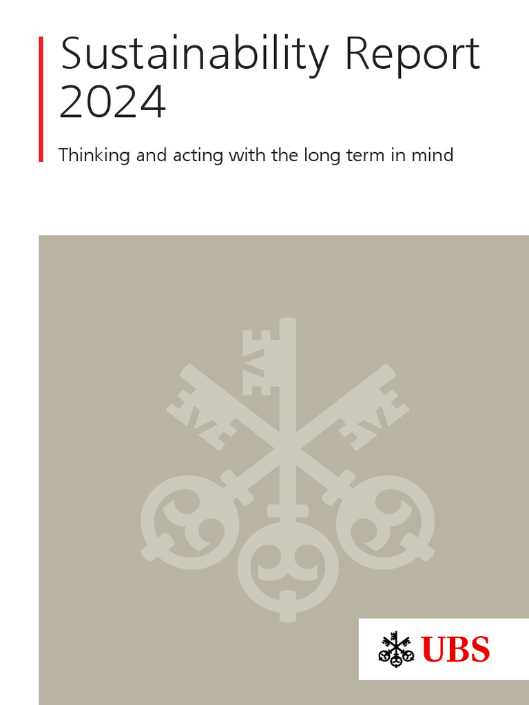 UBS Sustainability Report 2024 Overview | PDF | Ubs | Sustainability