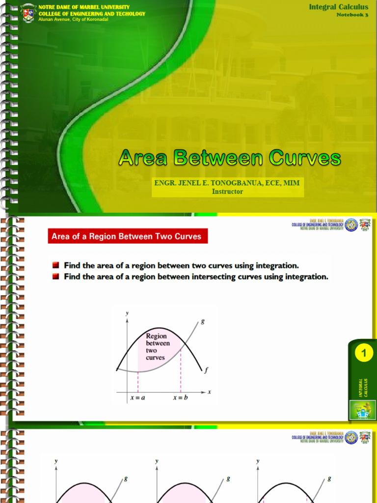 Integral Notebook 3 Area Between Curves | PDF | Integral | Area