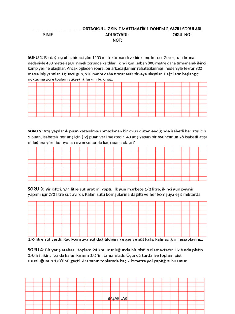 Matematik Ornek Snav | PDF