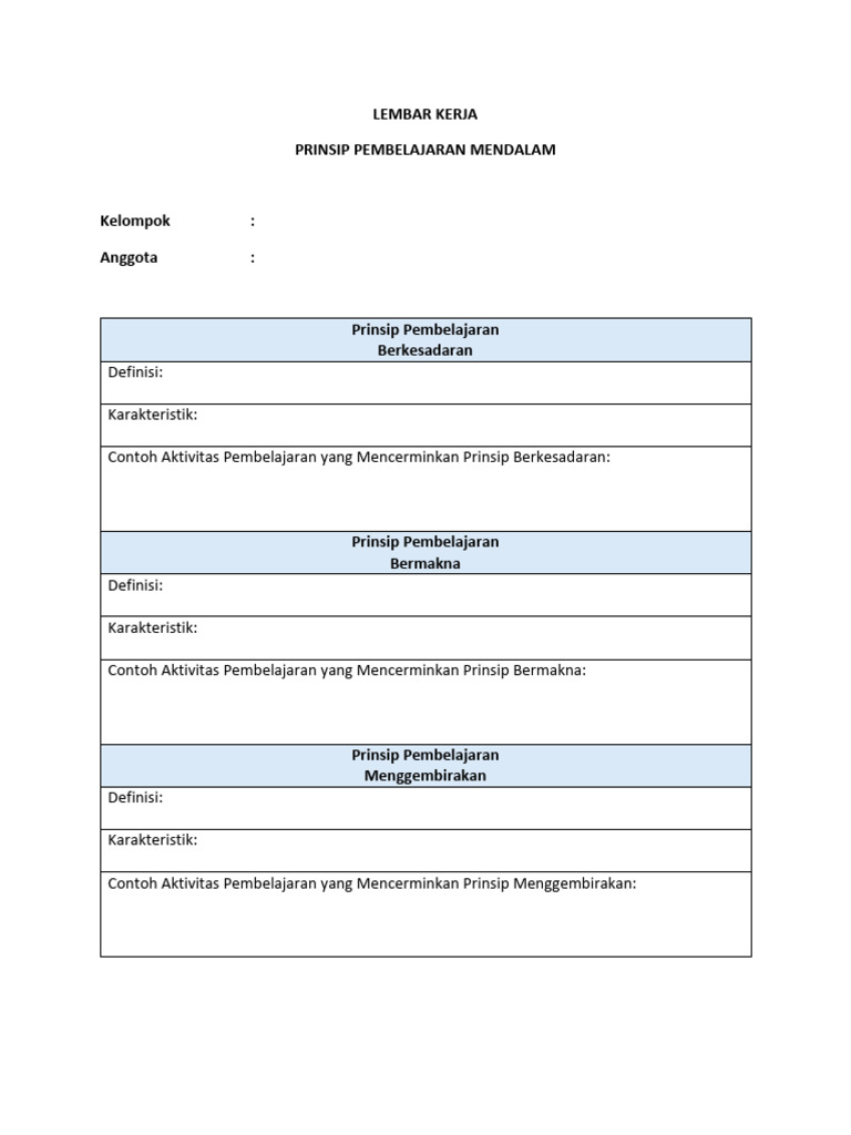LK - Pengalaman Belajar PM | PDF