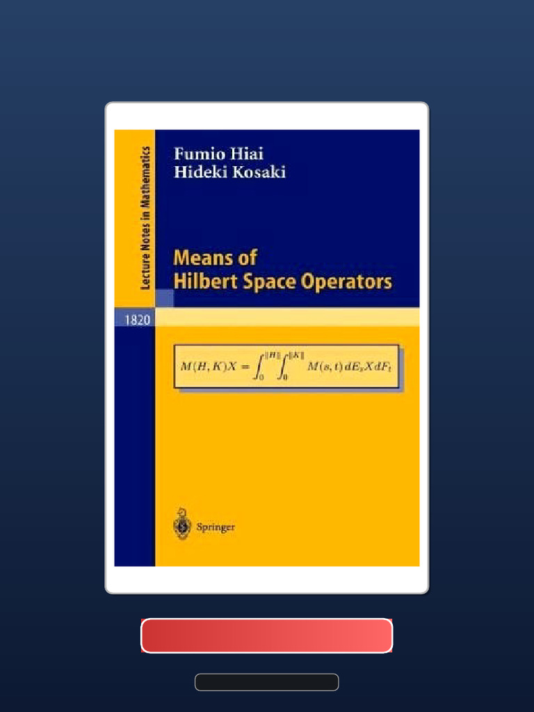 Means of Hilbert Space Operators Ebook and TestBank Bundle Full ...