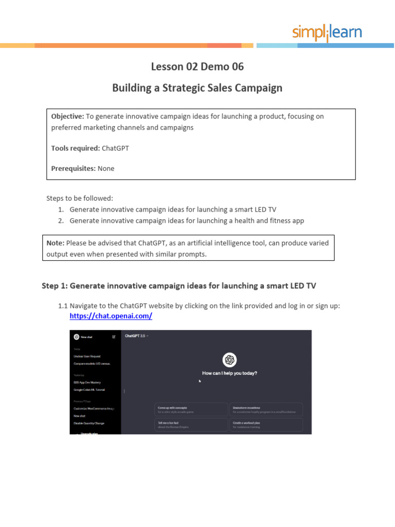 Demo 6 Building Strategic Campaign Creation | PDF