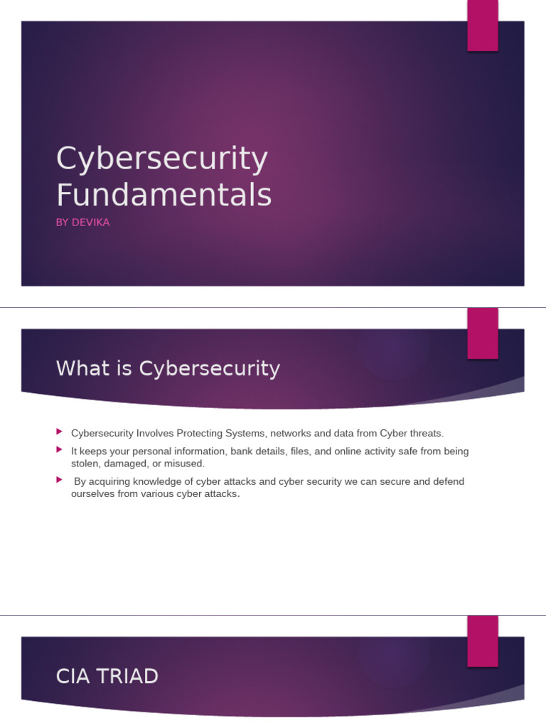 Cybersecurity Fundamentals | PDF | Security | Computer Security
