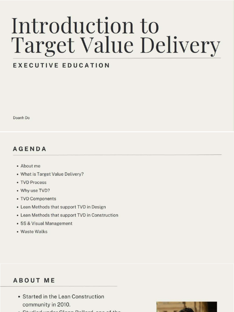IAMKRI#4 - Target Value Delivery (TVD) | PDF