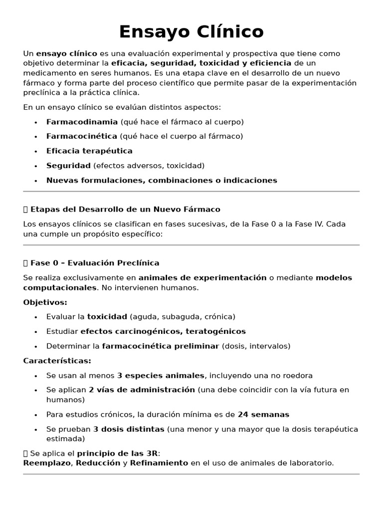 CLASE 3b - Ensayo Clinico | PDF | Ensayo clínico | Medicamentos con receta