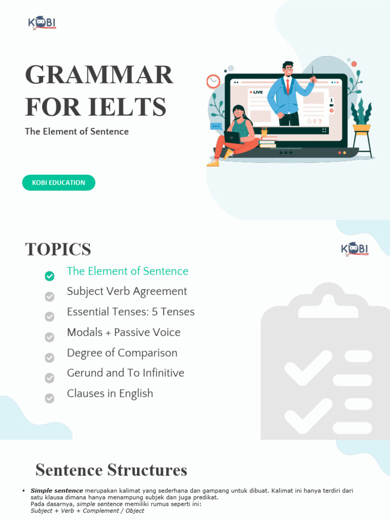 Element of Sentense (Modul 1) | PDF | Verb | Subject (Grammar)