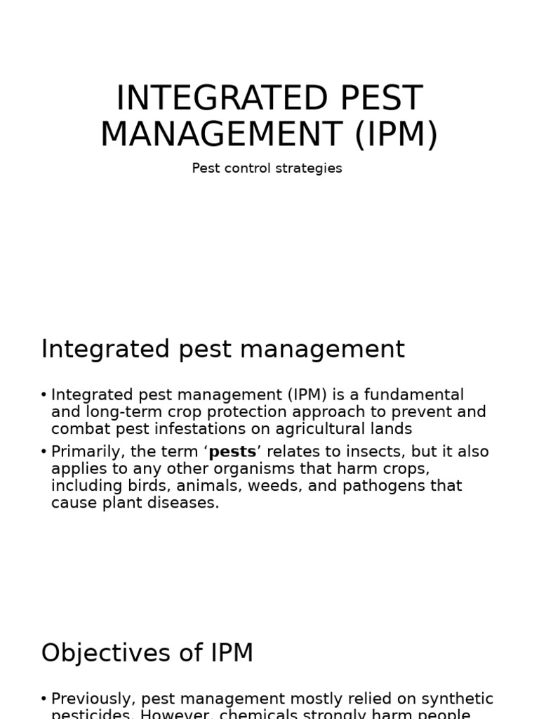 Integrated Pest Management | PDF | Pest Control | Pest (Organism)