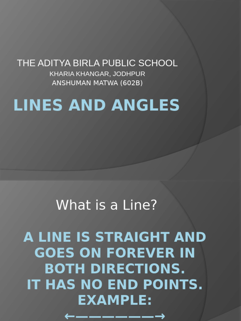 Lines and Angles (Anshuman 602b) | PDF