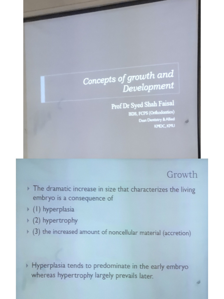 Concepts of Growth & Development DR Shah Faisal | PDF