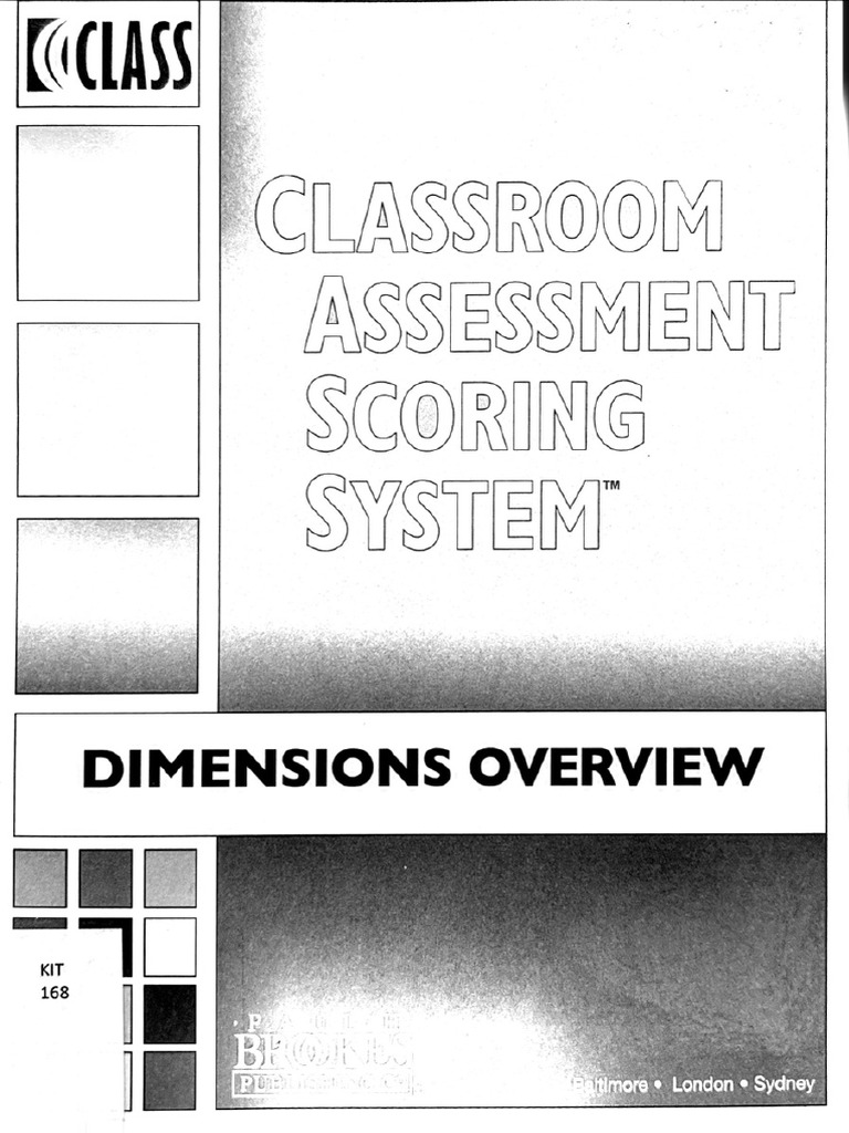 CLASS Scoring System PK-3 | PDF | Teachers | Behavioural Sciences