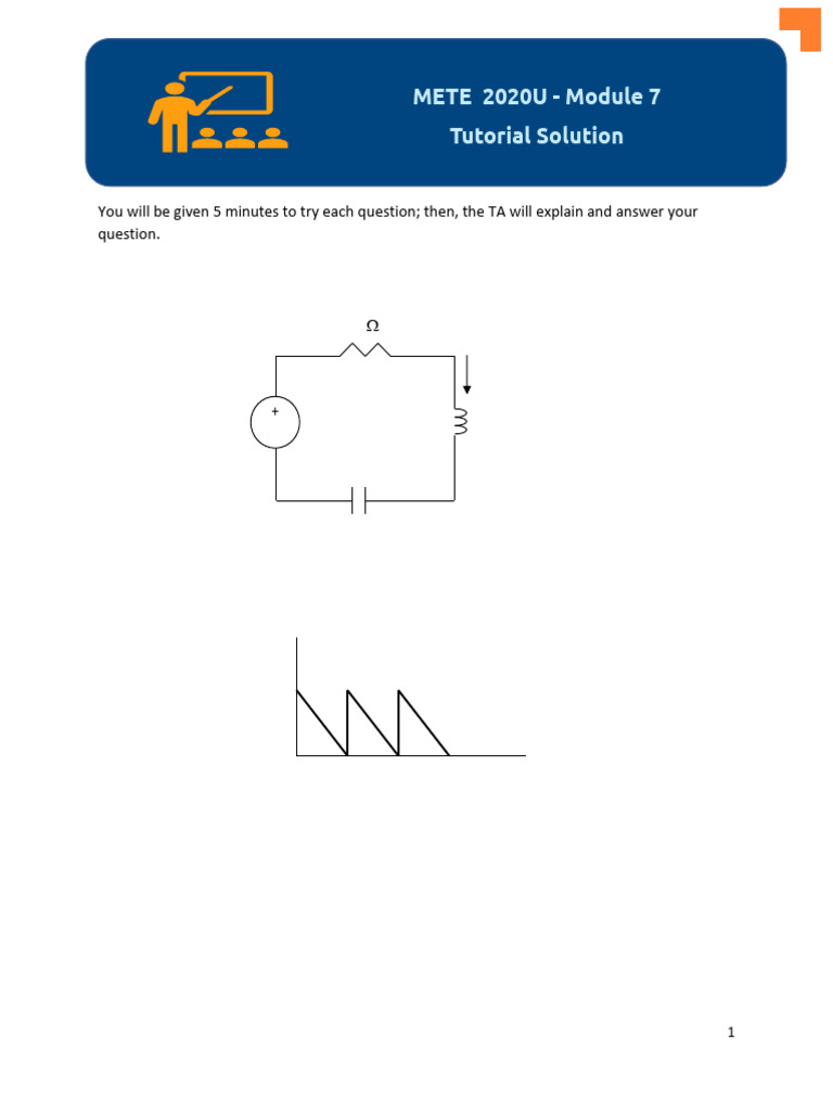 METE2020U Module 5 Tutorial Solution - Fourier - 5204364 | PDF | Electric Power | Electronic ...
