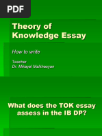 TOK M26 Prescribed Titles | PDF | Knowledge