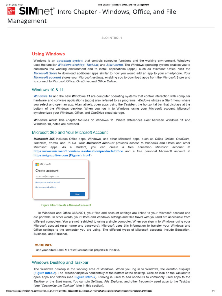 Windows 11: Office & File Management Guide | PDF | Window (Computing ...