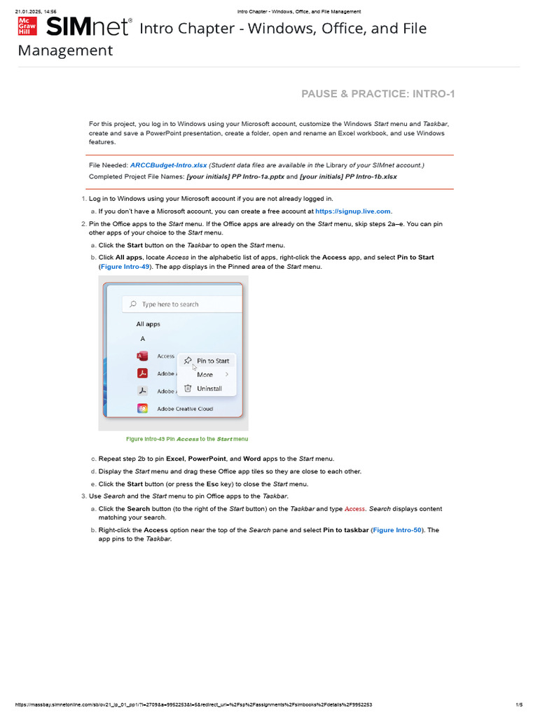 Microsoft Office Basics and File Management | PDF | Ibm Pc Compatibles ...