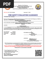 Fire Safety Evaluation Clearance (Fsec) | PDF | Law