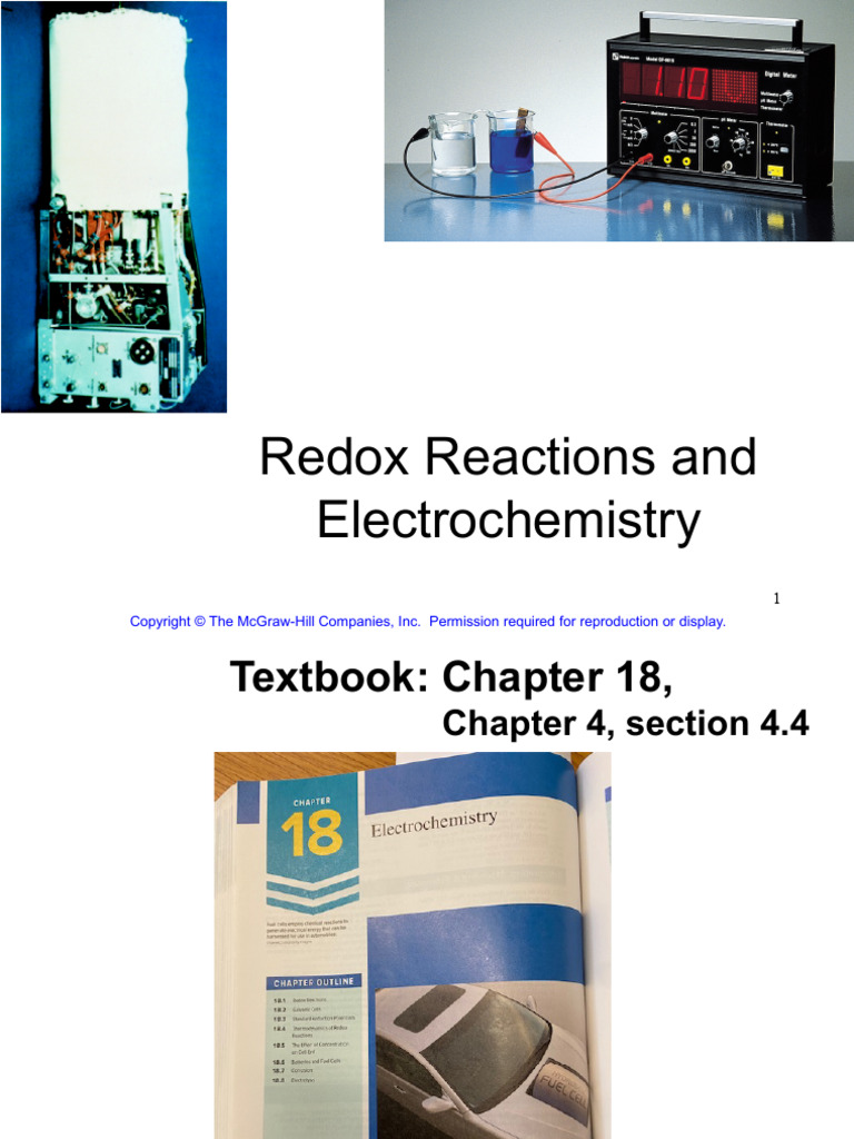 Lesson 15 2 Electrochemistry | PDF | Electrochemistry | Redox