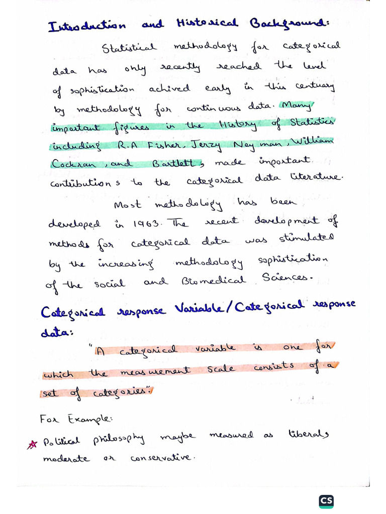 Categorical Data Analysis | PDF