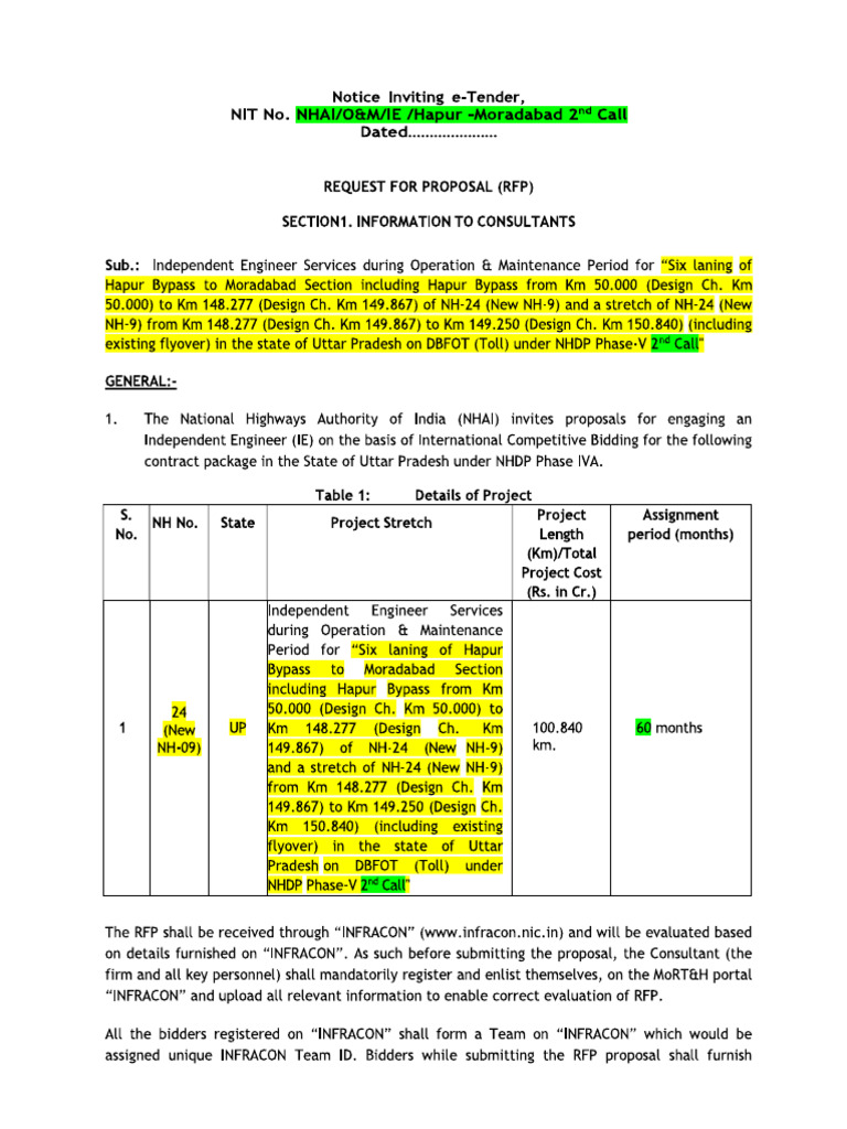 Tendernotice 1 | PDF