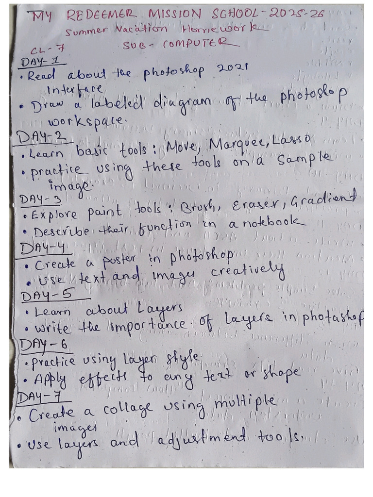 Computer Class 7 H HW | PDF