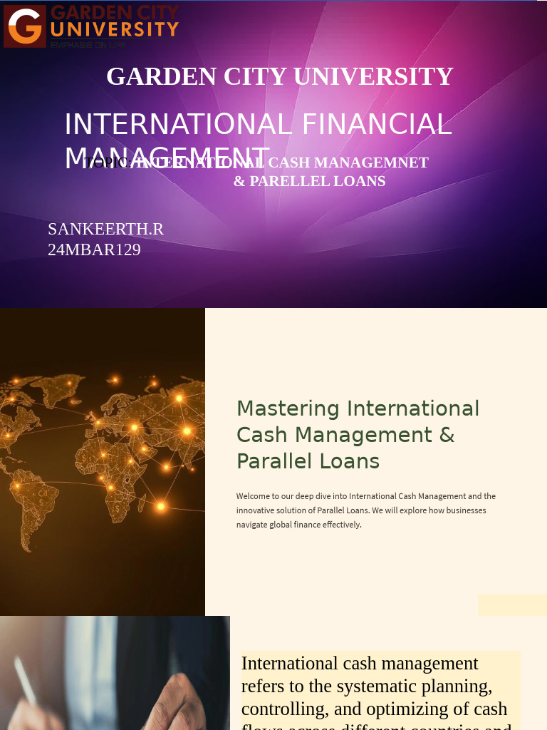 International Cash Management & Loans | PDF | Financial Markets ...
