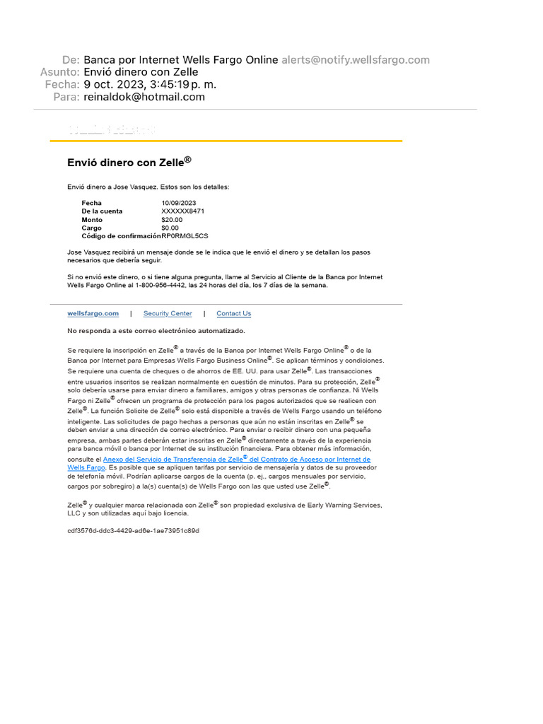 Envió Dinero Con Zelle 2 | PDF