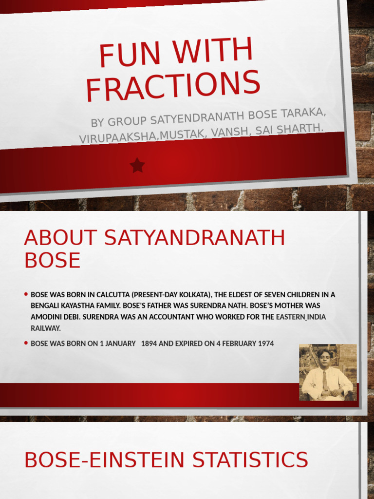 Fun With Fractions | PDF | Physics | Theoretical Physics