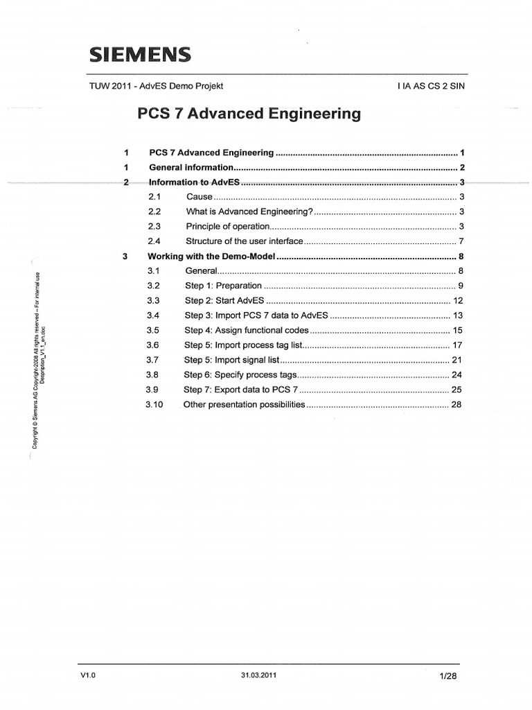 12. Pcs7 Advanced Engineering Demo Project | PDF