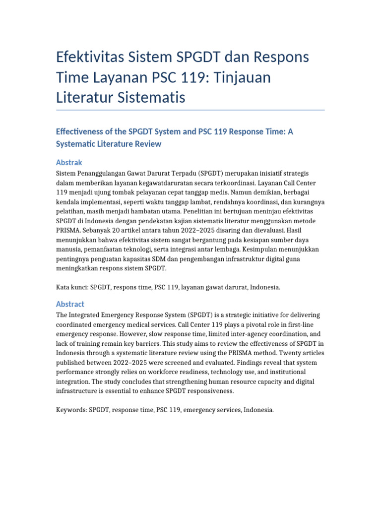 SPGDT Literature Review | PDF