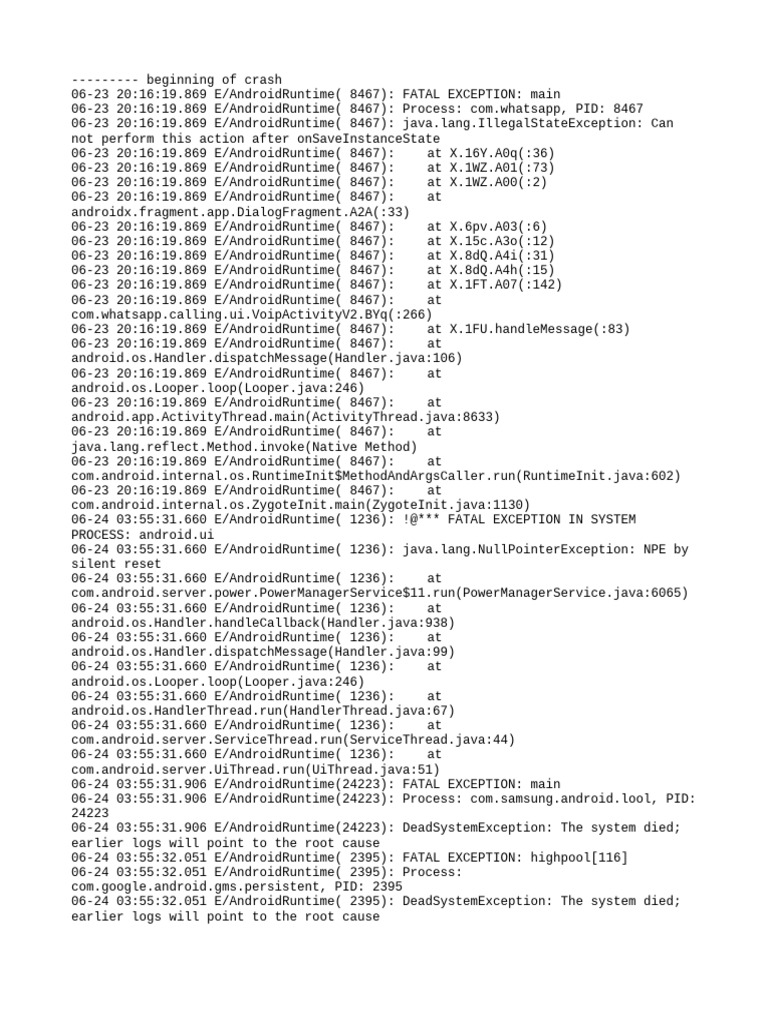 Logcat Prev CSC Log | PDF | Computing | Software