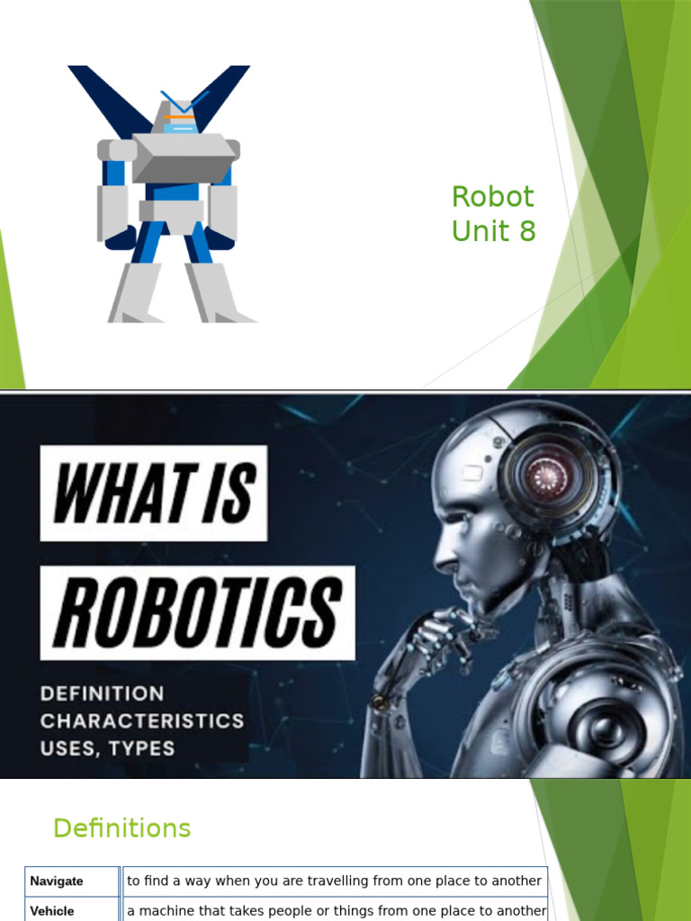 1st Secondary Robot Unit 8 | PDF