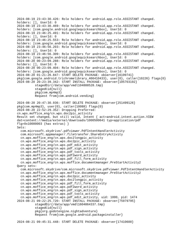 PM Debug Info | PDF | Software | System Software