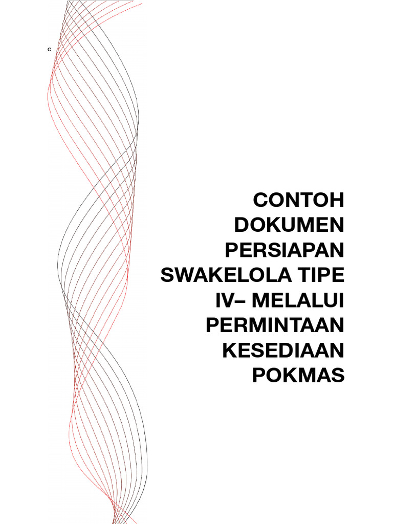 Contoh Dokumen Persiapan Swakelola Tipe IV Permintaan Kesediaan - Clean | PDF
