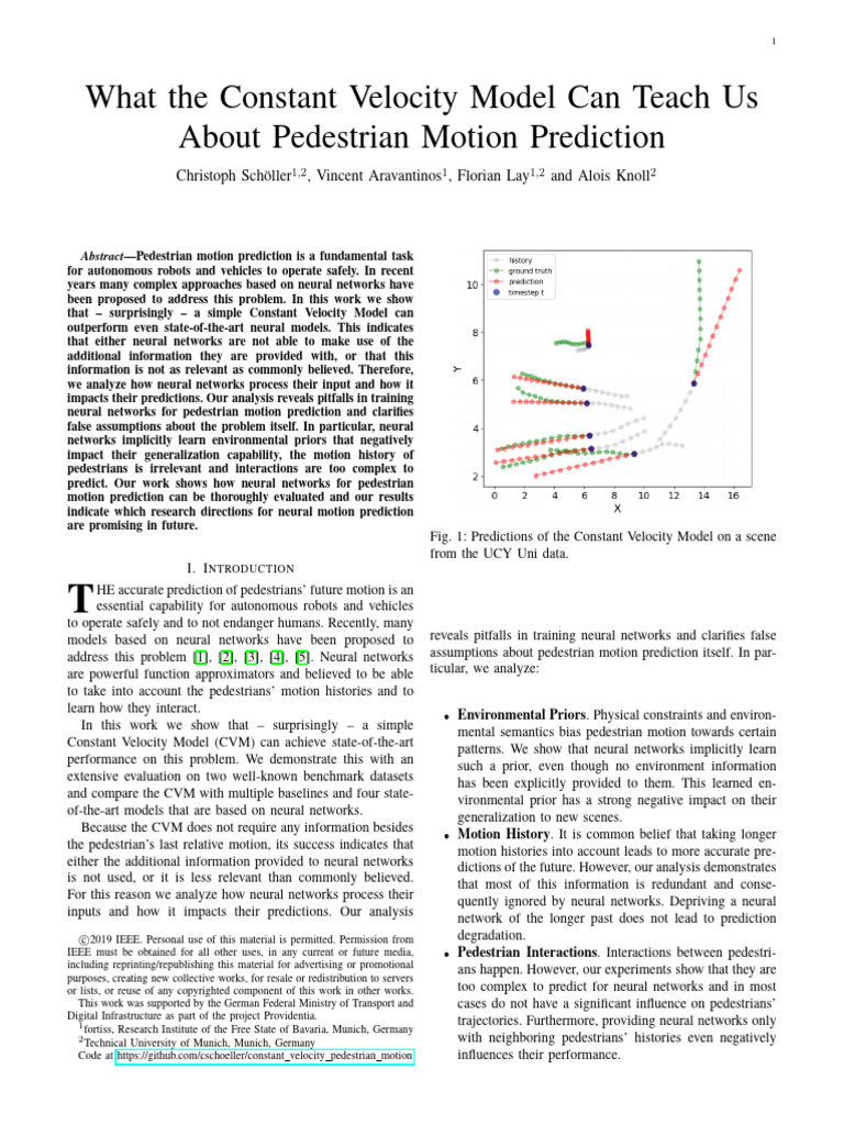 What The Constant Velocity Model Can Teach Us | PDF | Prediction ...