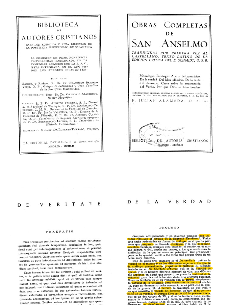 Anselmo - de Veritate | PDF
