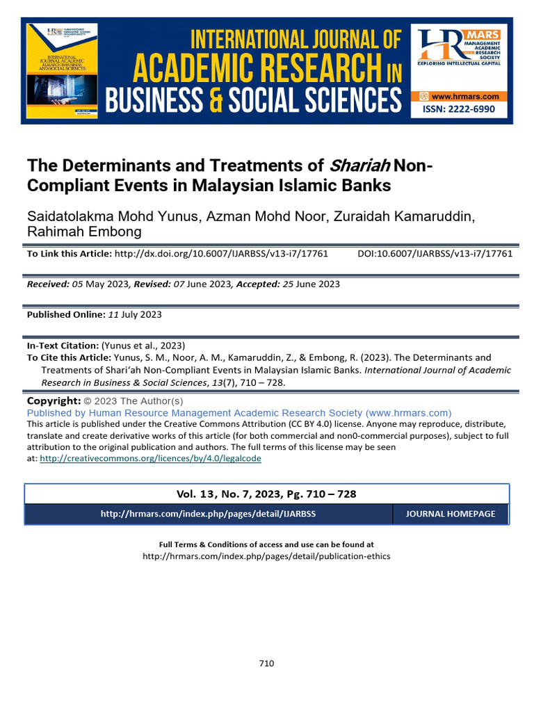 The Determinants and Treatments | PDF | Islamic Banking And Finance | Option (Finance)