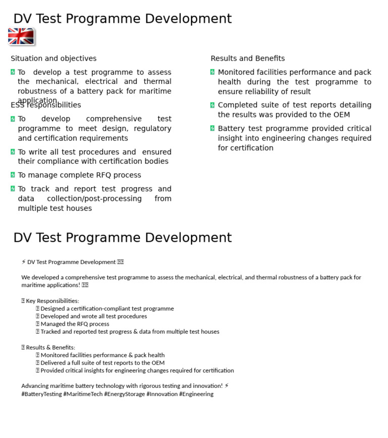 Dv Test Programme Pdf