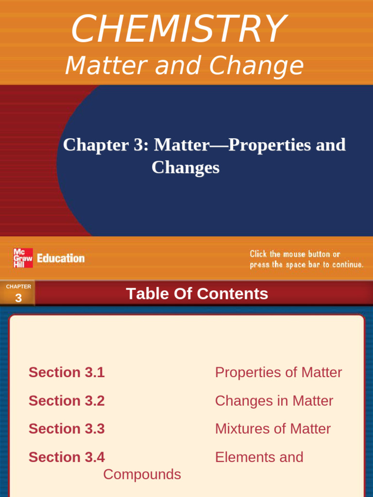 Properties and Changes of Matter | PDF | Gases | Chemical Substances