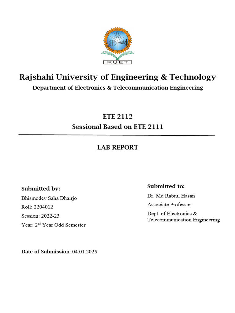 Non-Inverting Amplifier Lab Report | PDF | Amplifier | Operational ...