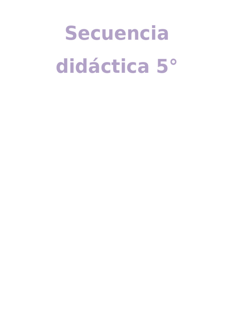 Secuencia Didáctica Medida 5° | PDF | Litro | Medición