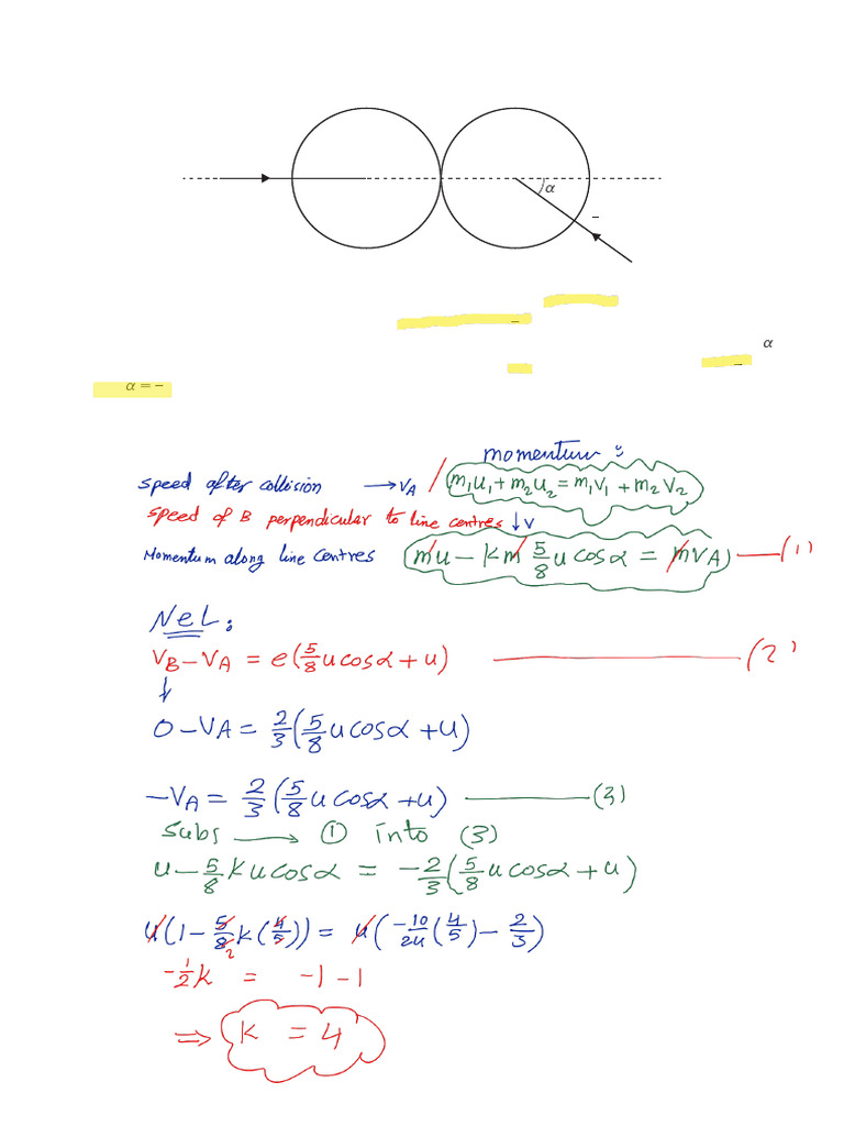 Solution Task 6-3 Momentum | PDF | Collision | Mechanical Engineering