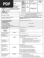 7e's Lesson Plan Template | PDF | Matter | Gases