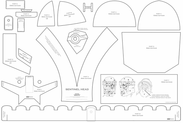 Sentinel Head Template SKS Props | PDF